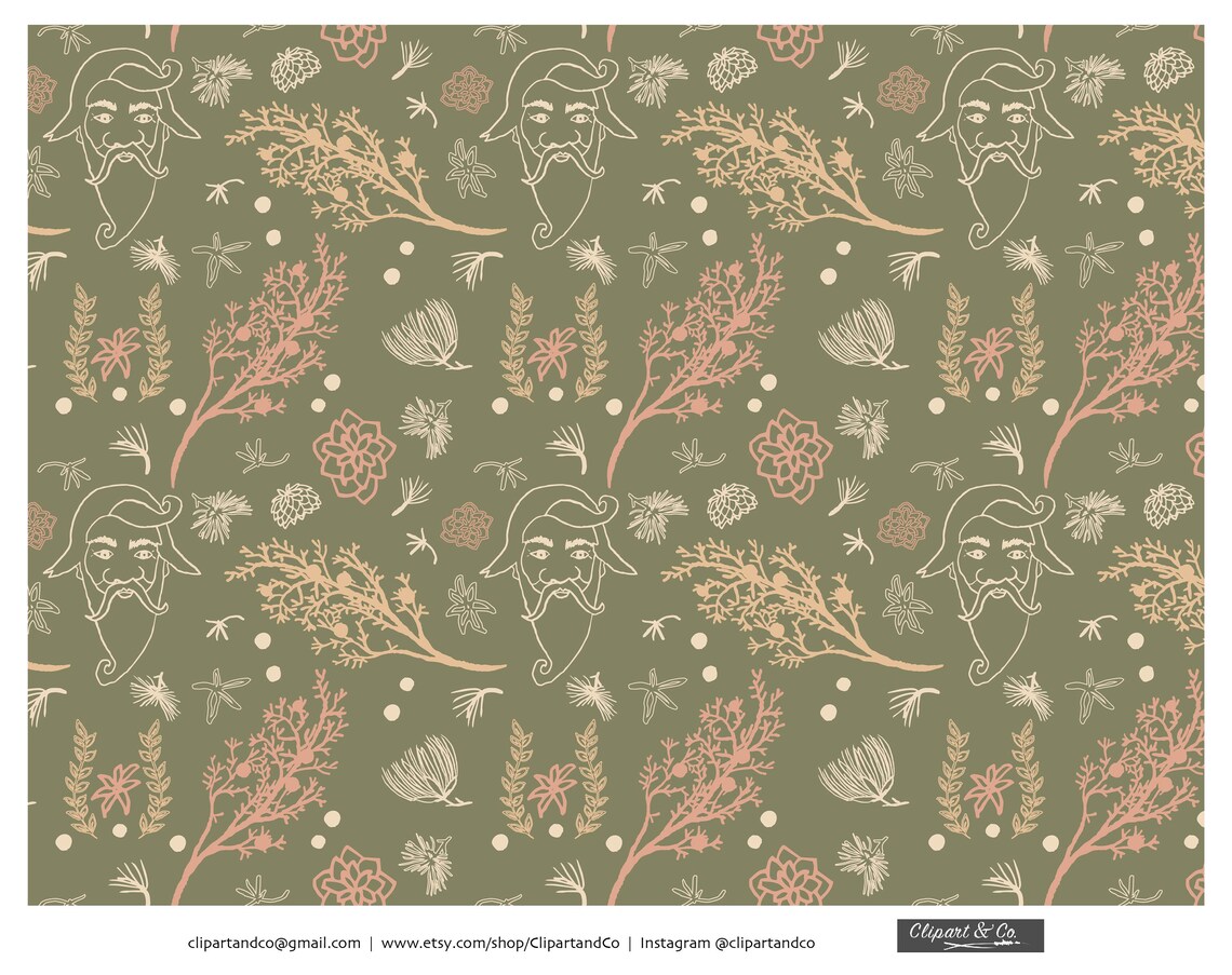 Rustic Christmas Patterns Christmas Patterns Digital Paper - Etsy