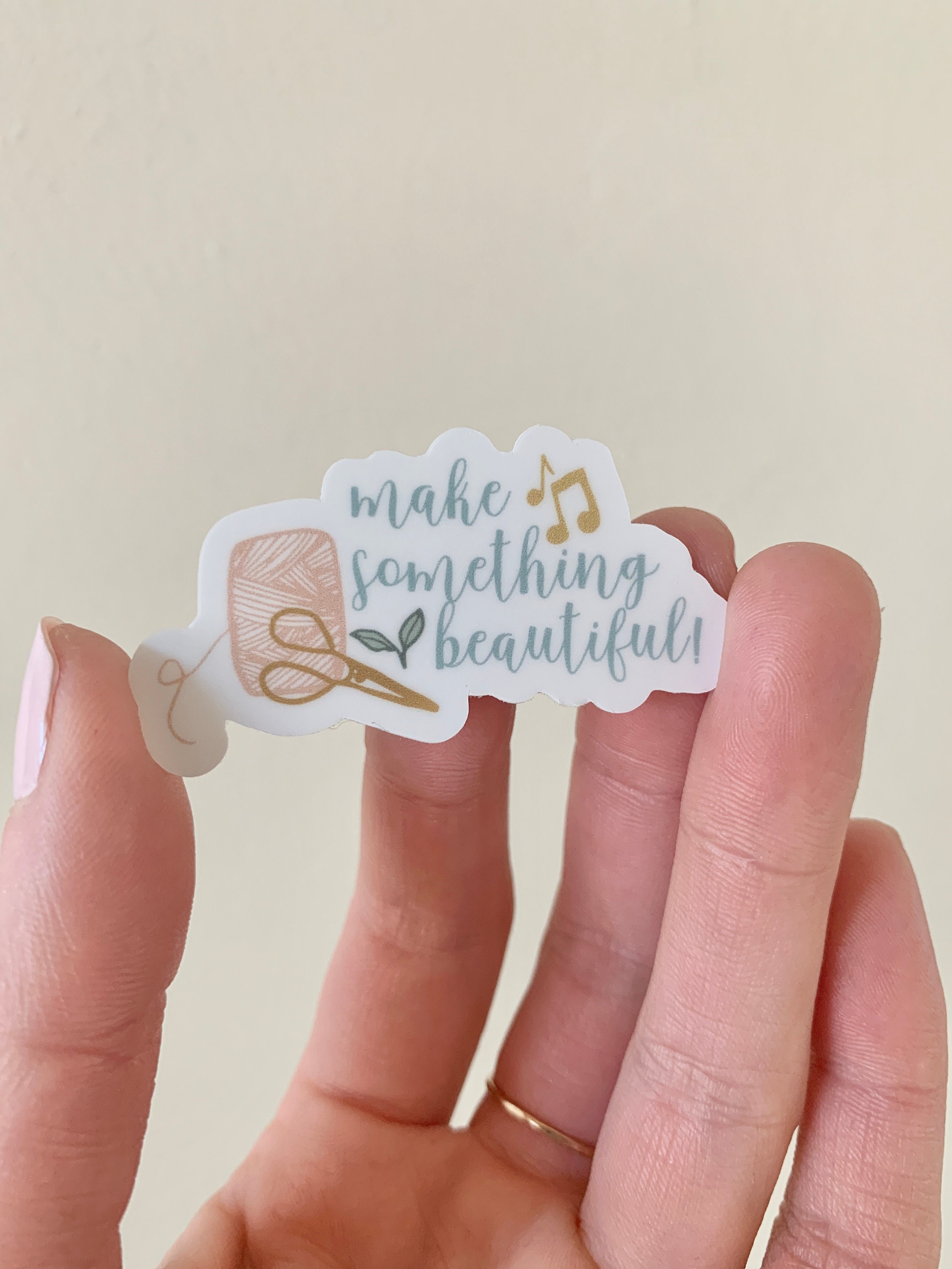 Artsy Stickers, Make Something Beautiful Sticker, Removable Stickers ...