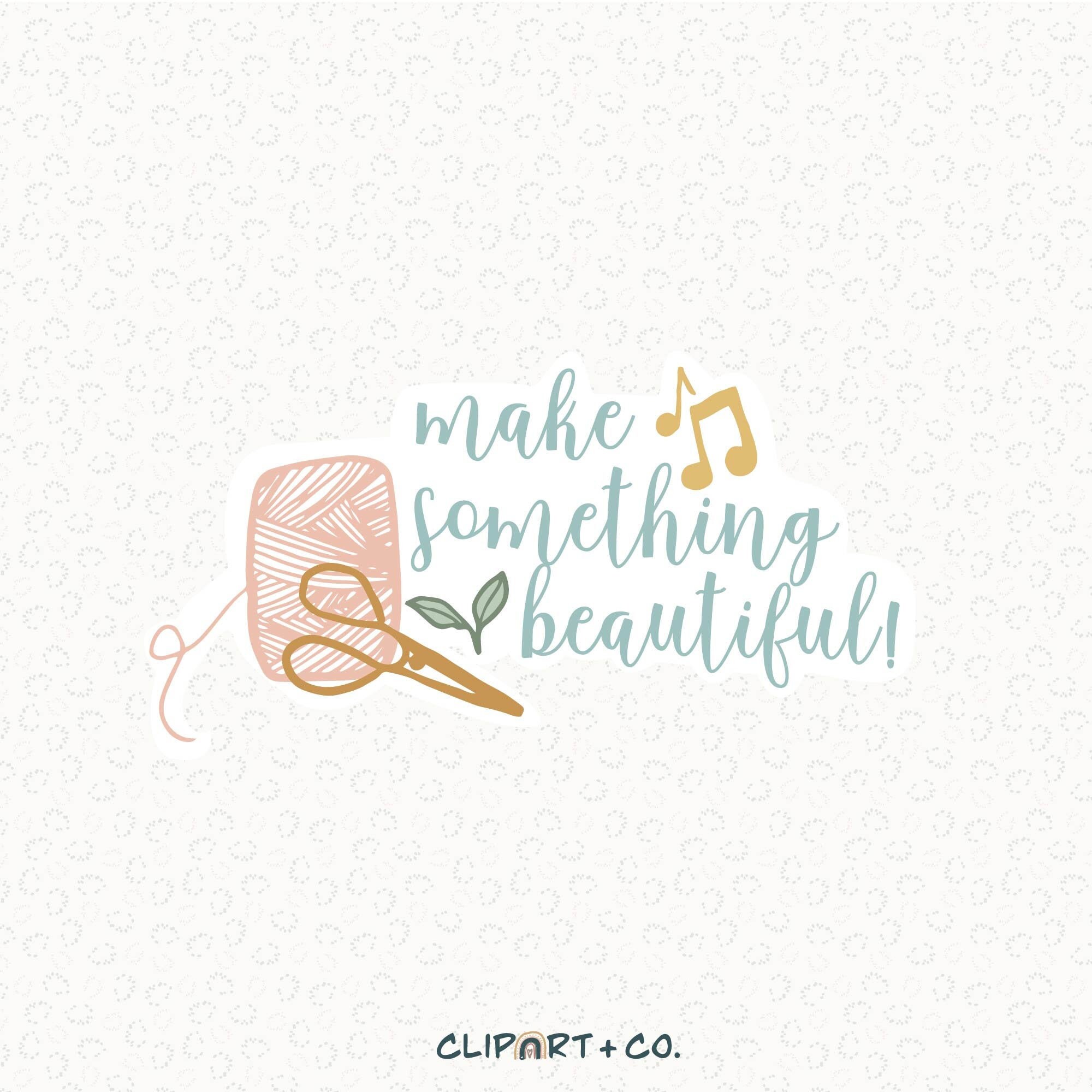 Artsy Stickers, Make Something Beautiful Sticker, Removable Stickers ...