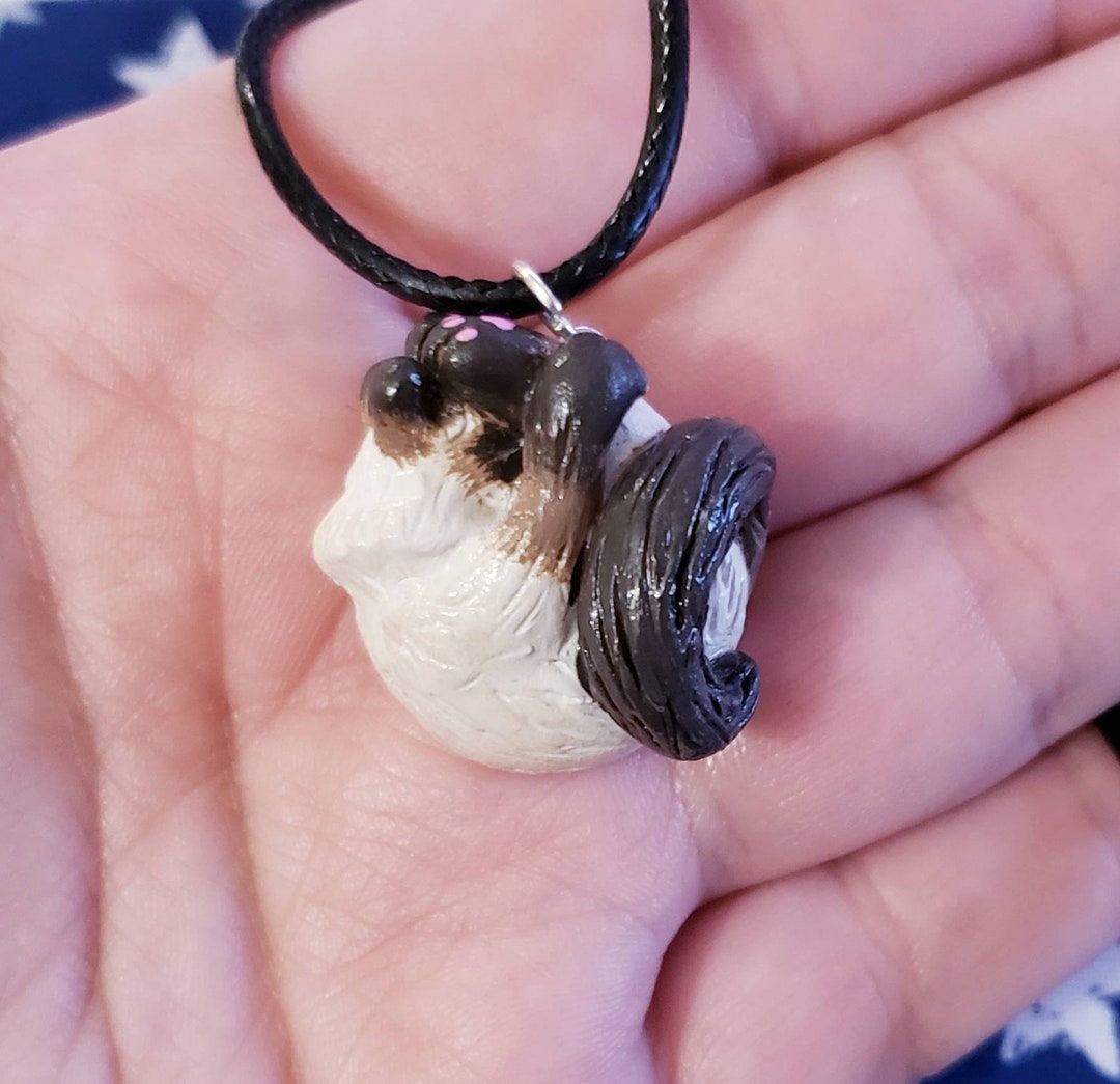 Sleeping Ragdoll Longhaired Cat Necklace Pendant - Etsy