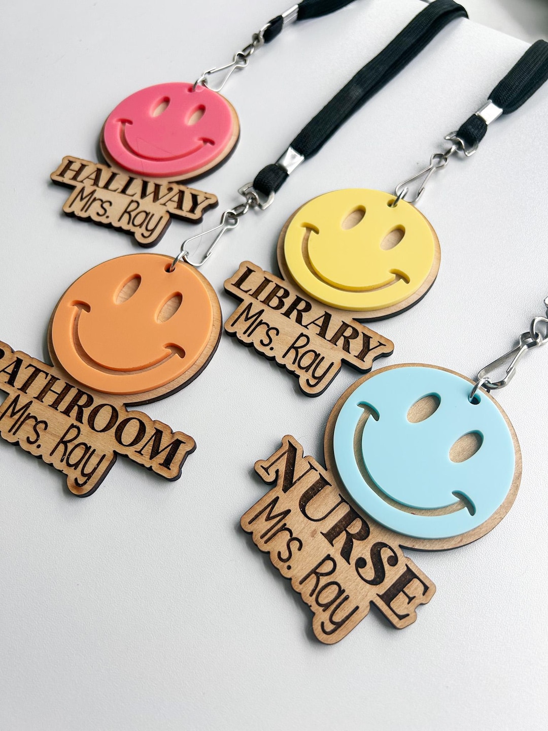 Smiley Face Hall Pass | Teacher Hall Pass | School Hall Pass - Etsy