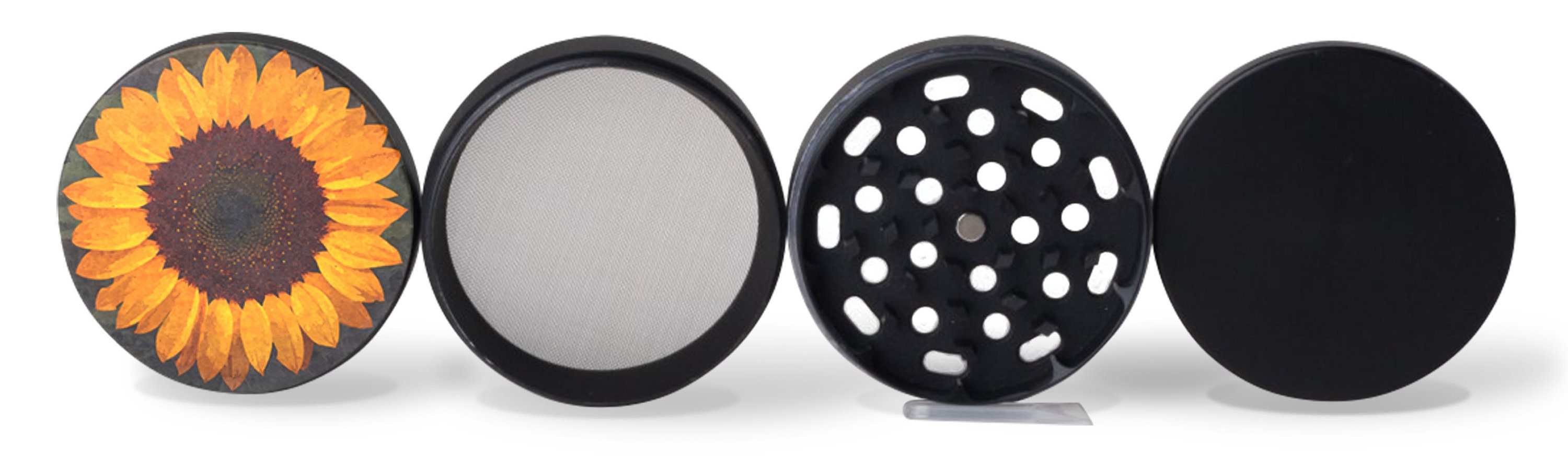 Sunflower Double-sided Print Large Metal Grinder Dry Herb - Etsy