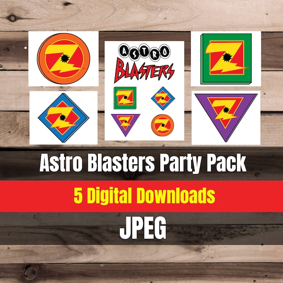 Astro Blasters Party Pack JPEG Digital Downloads Toy Story | Etsy
