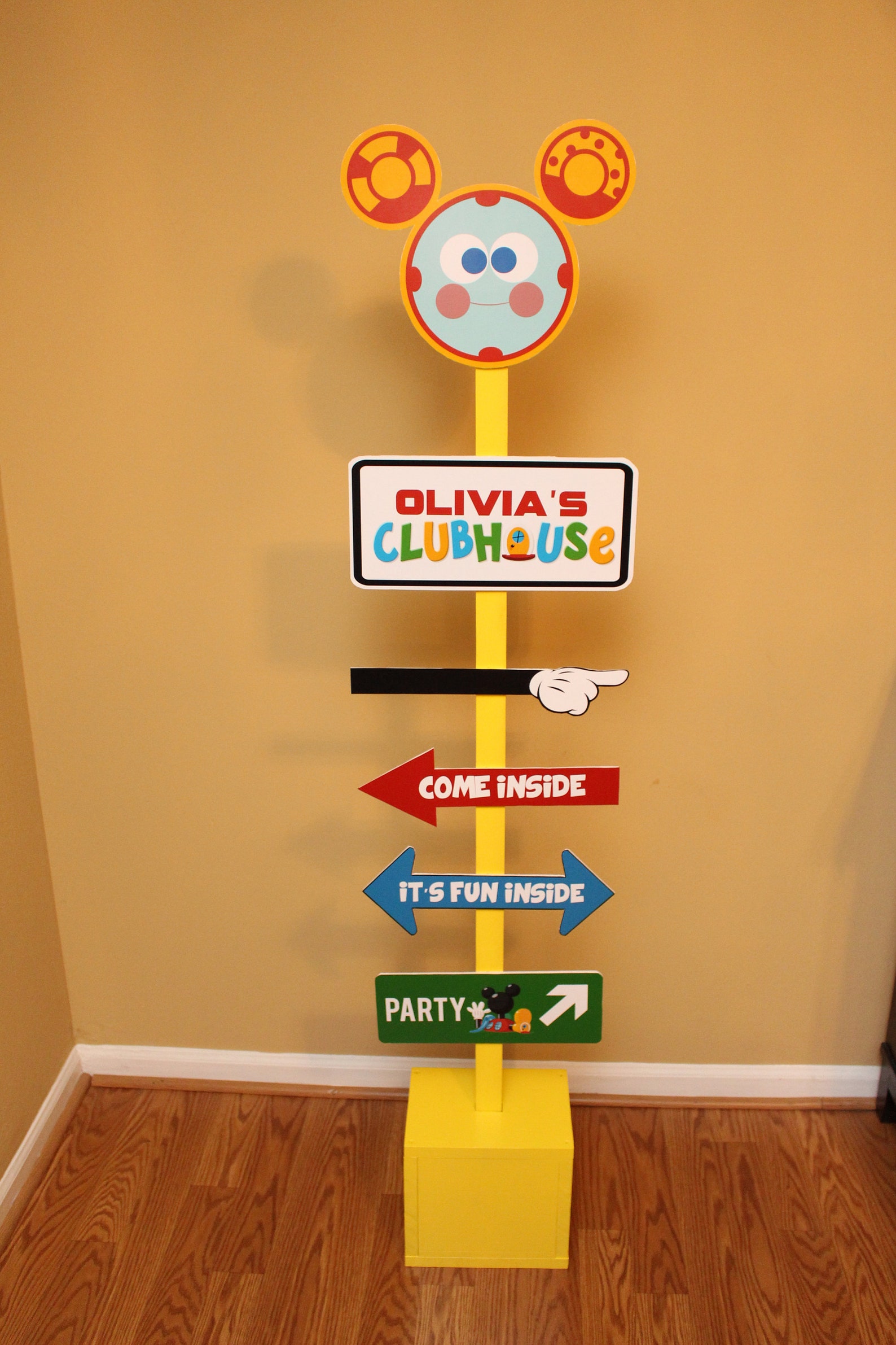 Personalized Customized Mickey Mouse Clubhouse Party Sign - Etsy