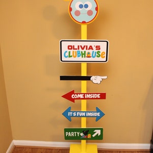 Personalized Customized Mickey Mouse Clubhouse Party Sign - Digital ...
