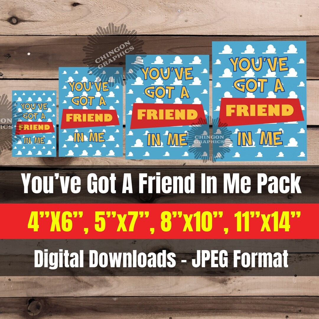 You've Got A Friend in Me Party Pack JPEG Digital Download Toy Story ...