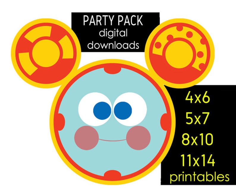 Party Pack Toodles Digital Downloads Mickey Mouse Clubhouse - Etsy