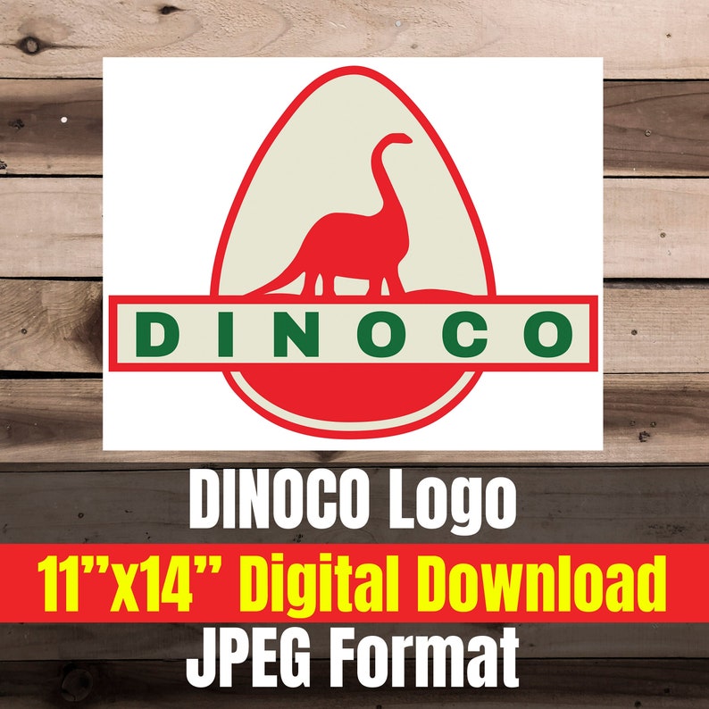 Dinoco logo JPEG digital download Toy Story birthday party | Etsy