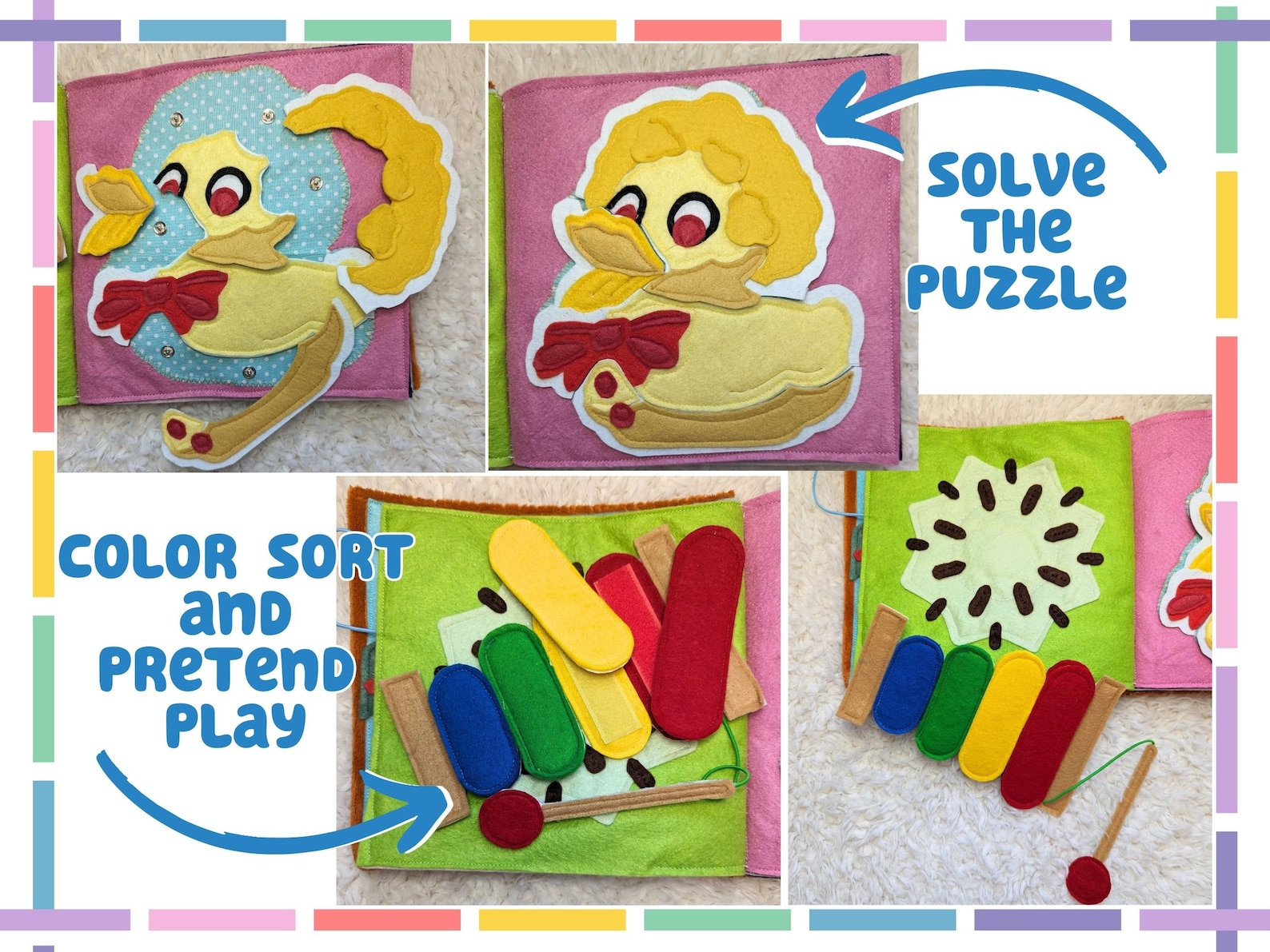 Bluey Quiet Book Sewing Pattern: Heeler Family Activity (PDF Pattern ...