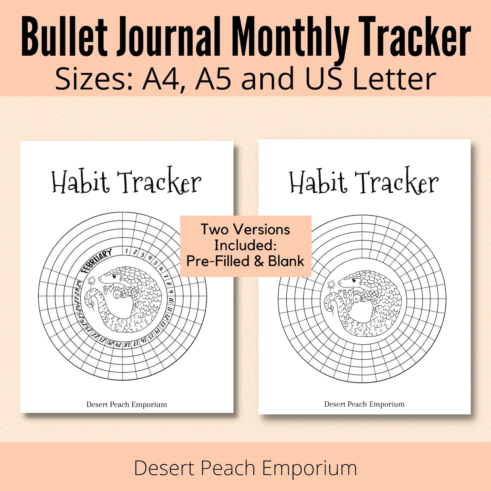 Habit Tracker Printable Coloring Pages Tracker Bundle Daily - Etsy