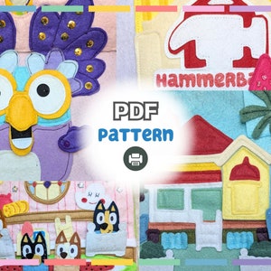Bluey Quiet Book PATTERN, Sewing Pattern, Craft Pattern, PDF Pattern ...