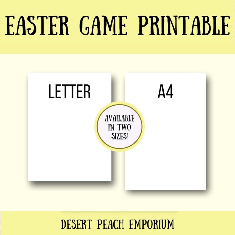 Easter Games Printable, Easter Coloring Page, Easter Printable, Easter ...
