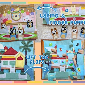 Bluey Quiet Book PATTERN, Sewing Pattern, Craft Pattern, PDF Pattern ...