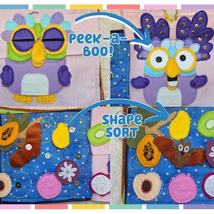 Bluey Quiet Book PATTERN, Sewing Pattern, Craft Pattern, PDF Pattern ...