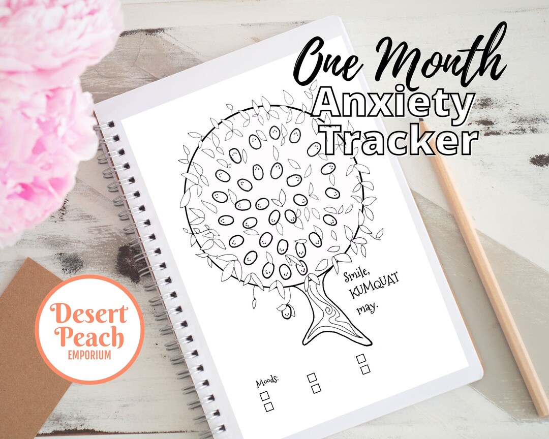 Mood Tracker Coloring Page, Bullet Journal Printable, Bujo Insert ...