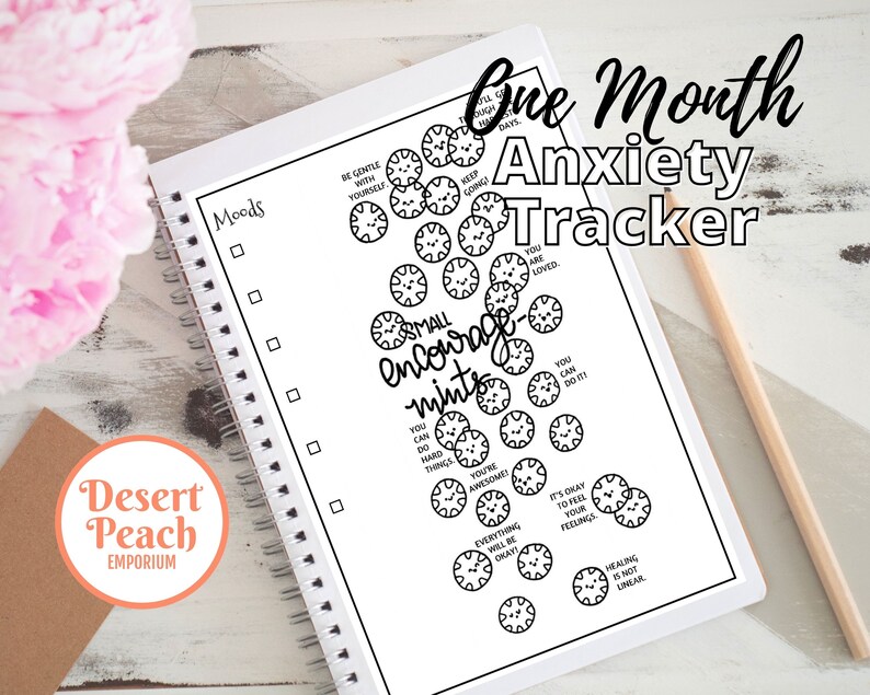 Mood Tracker Coloring Page, Bullet Journal Printable, Bujo Insert ...