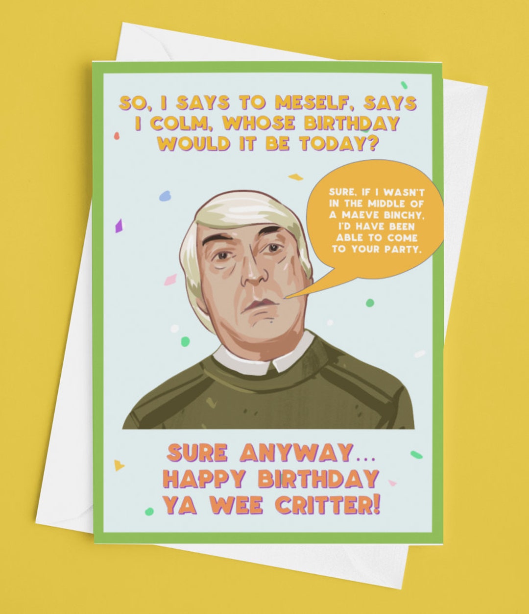 Derry Girls Orla Uncle Colm Birthday Card - Etsy UK