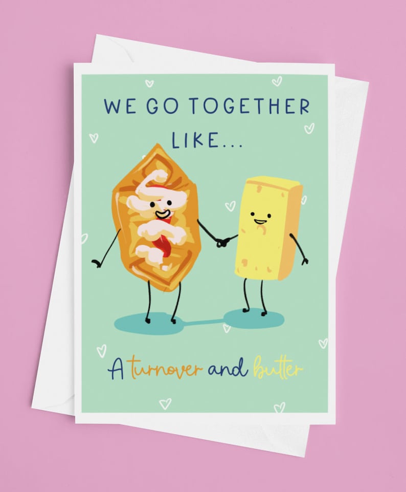 Turnover and Butter Irish Valentines Day Card - Etsy