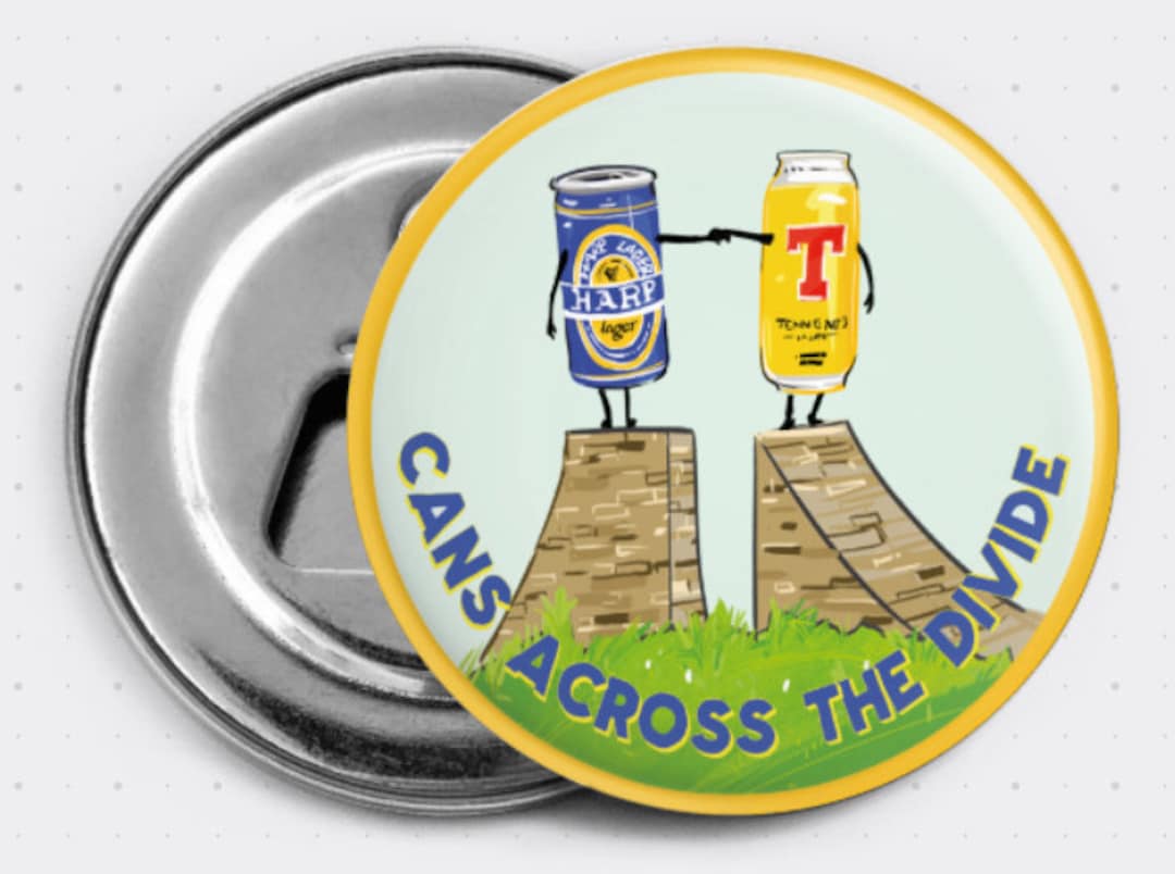 Cans Across the Divide Funny Irish Magnetic Bottle Opener - Etsy
