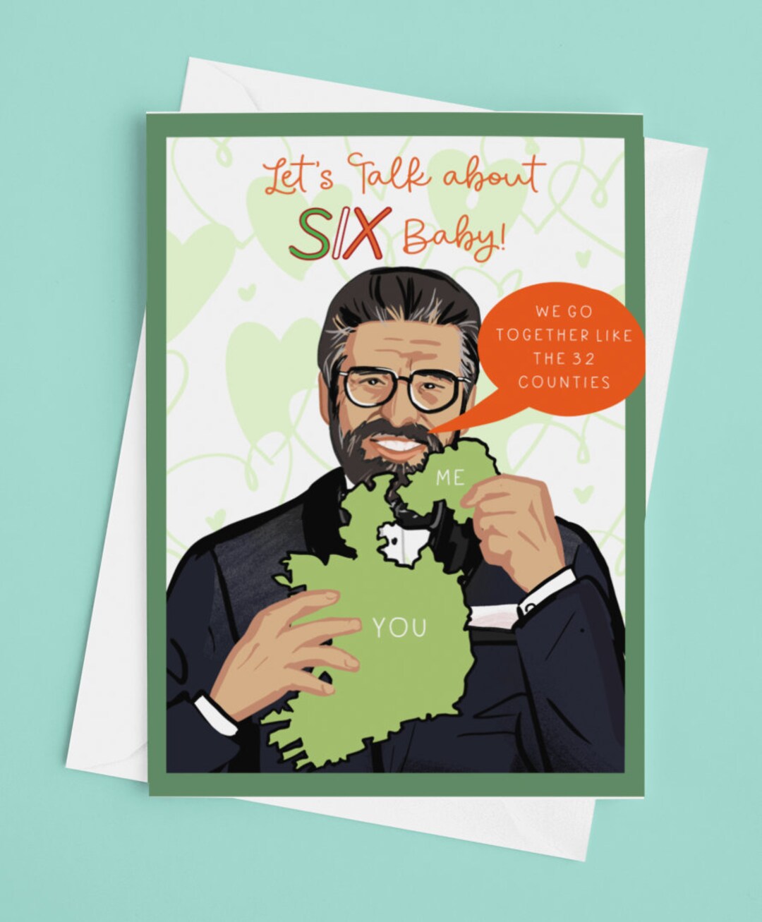 Gerry Adams 32 Counties Valentines Day Card - Etsy