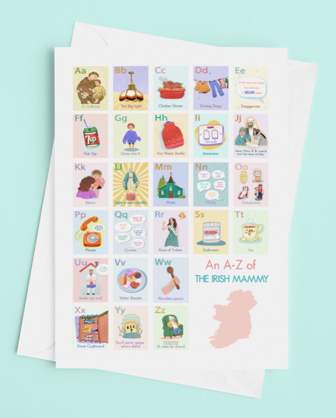 A-Z of the Irish Mammy Mother’s Day Card - Etsy