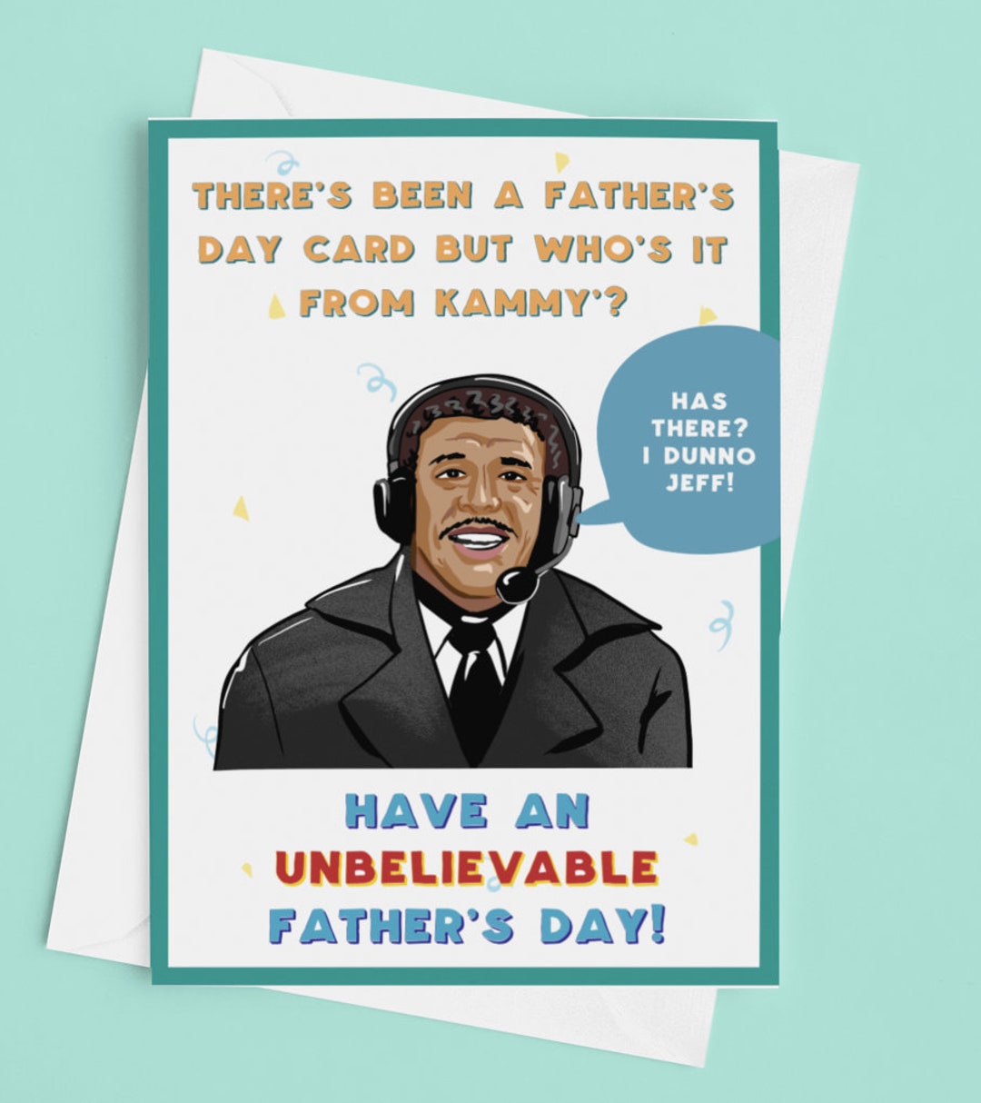 Chris Kamara Jeff Stelling Father's Day Card - Etsy
