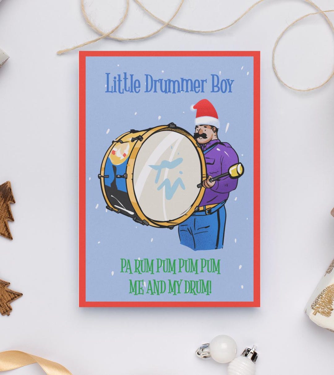 Little Drummer Boy Funny Protestant Christmas Card - Etsy