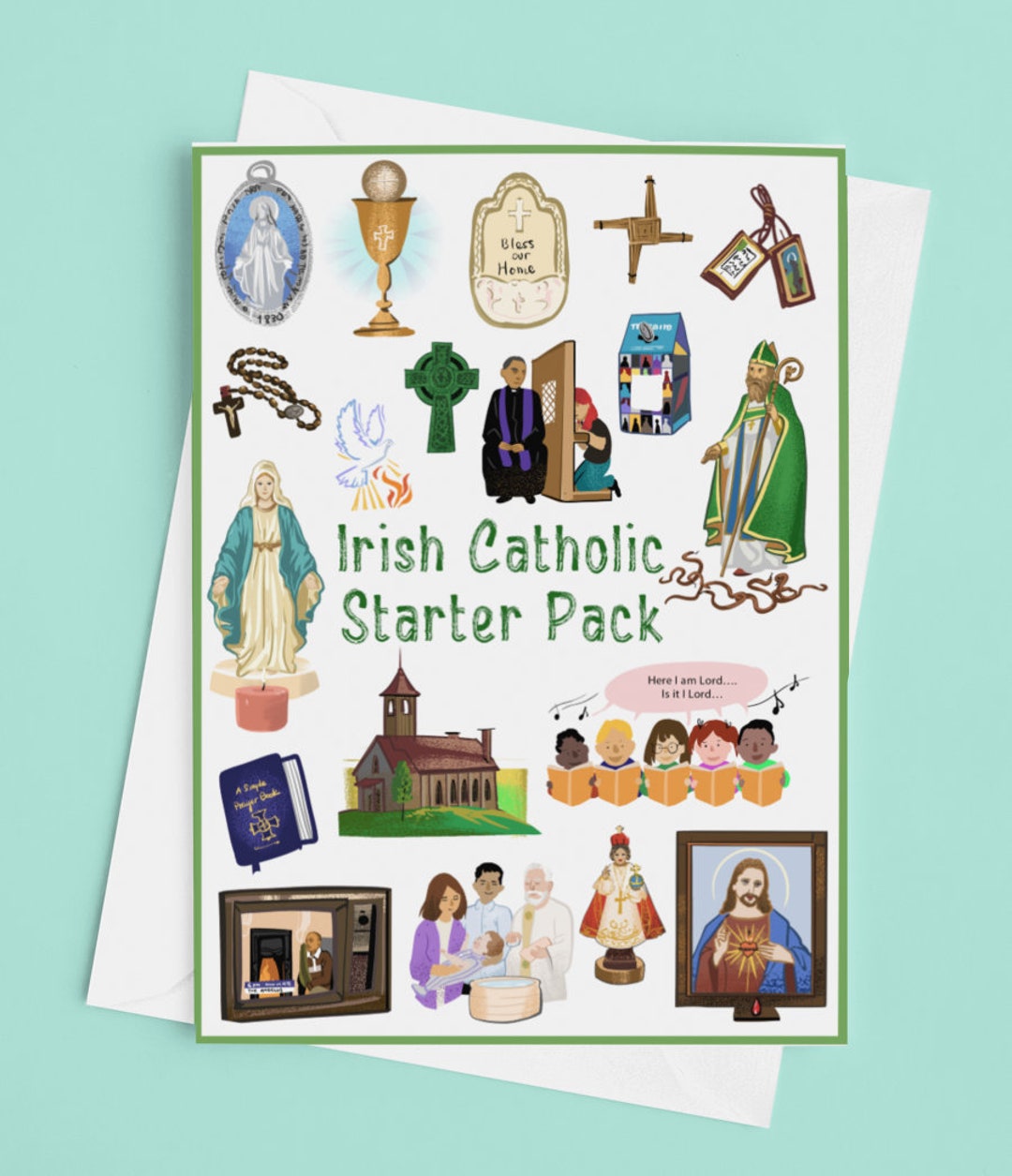 Irish Catholic Start Kit Funny Christening/ Baptism Card - Etsy