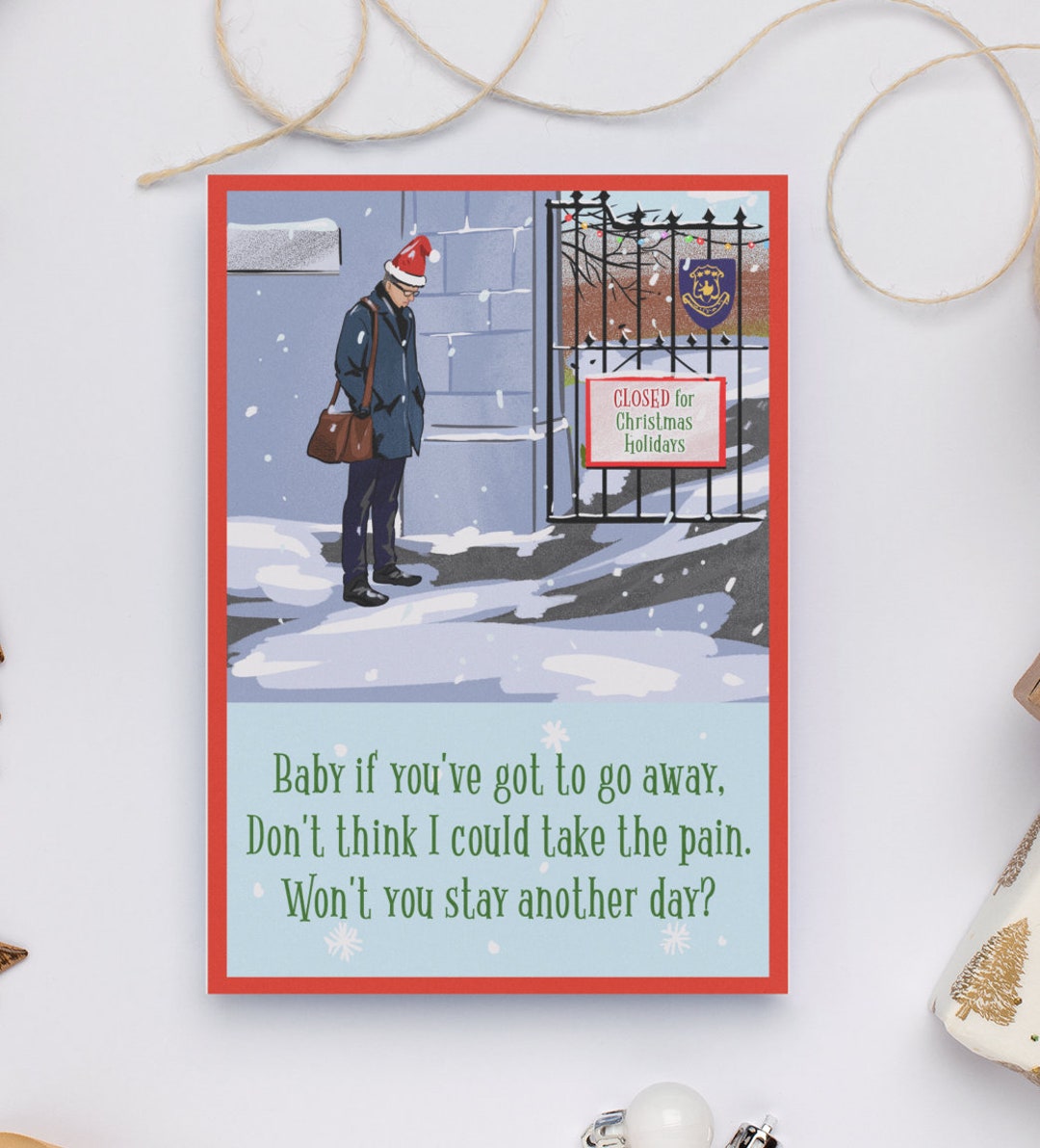Enoch Burke Funny Irish Christmas Card - Etsy UK