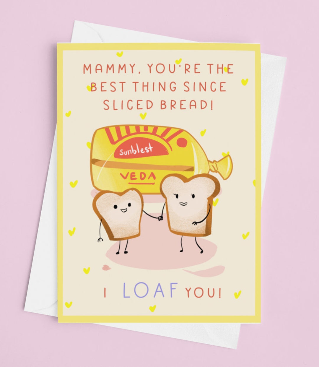 Veda Sliced Loaf Irish Mother's Day Card - Etsy