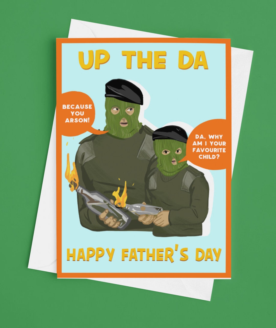 Up the Da Arson Northern Irish Humour Father’s Day Card - Etsy