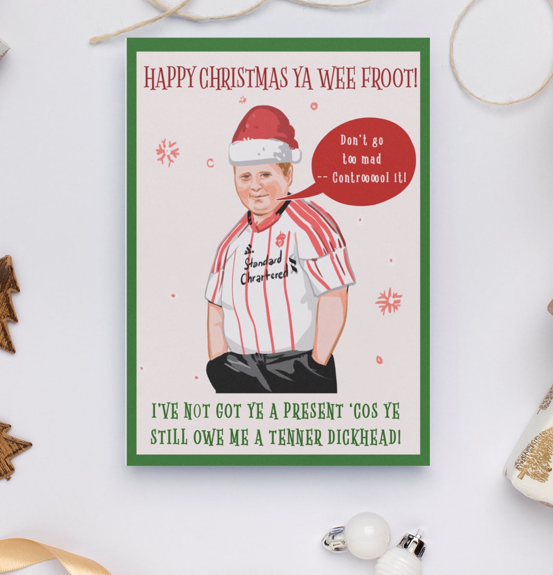 Ya Wee Froot Funny Belfast Meme Christmas Card - Etsy