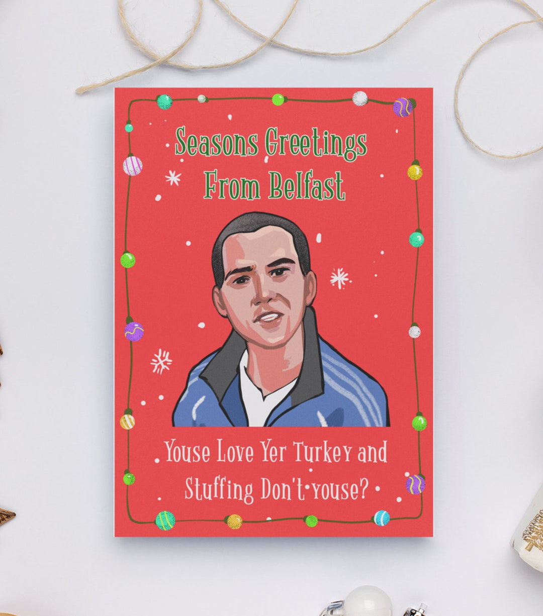 Belfast Youse Love Meme Christmas Card - Etsy UK