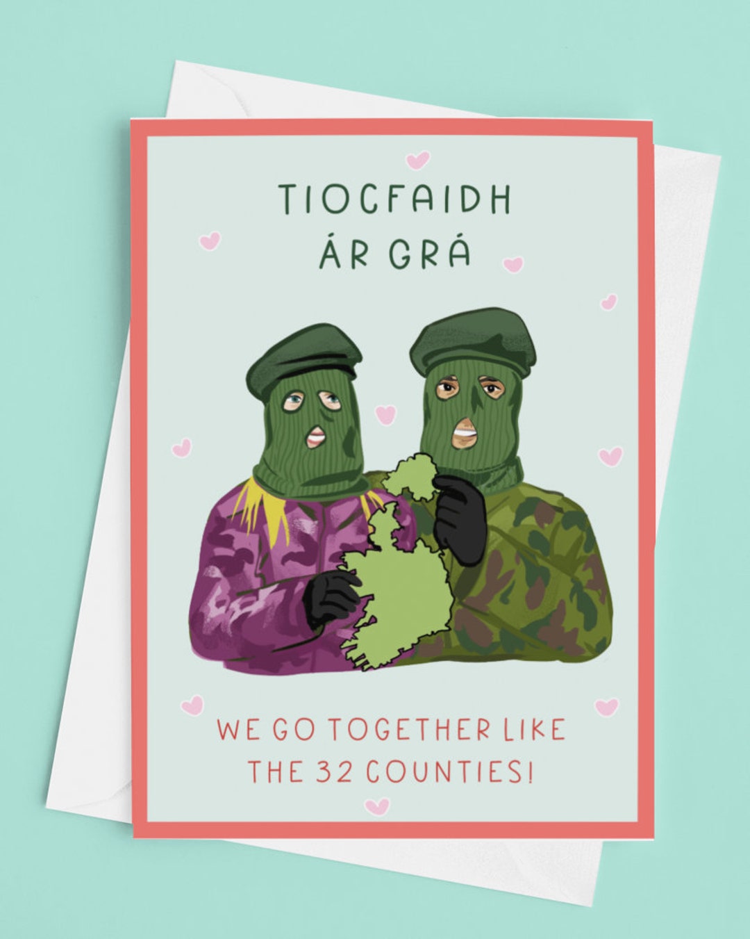 Tiocfaidh Ar GRA Irish Valentines Day Card - Etsy