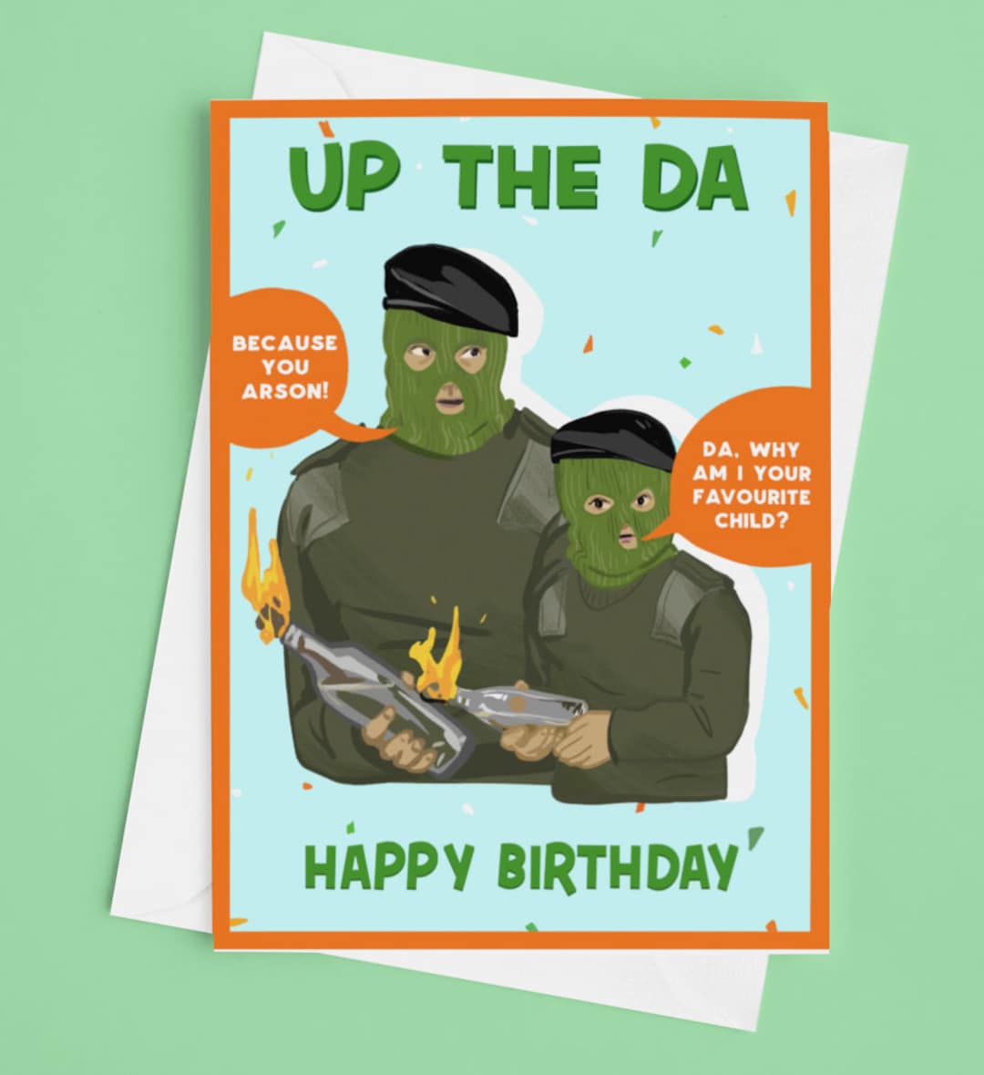 Up the Da Arson Northern Irish Humour Father Birthday Card - Etsy