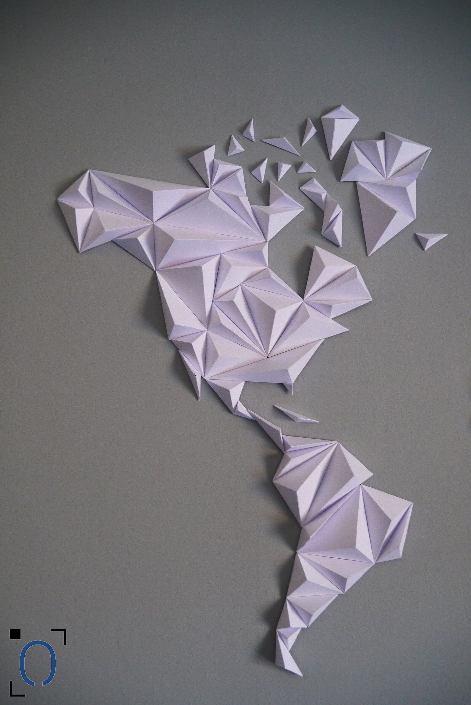 Kit Papercraft World Map 3D White S/M/L Size Wall - Etsy