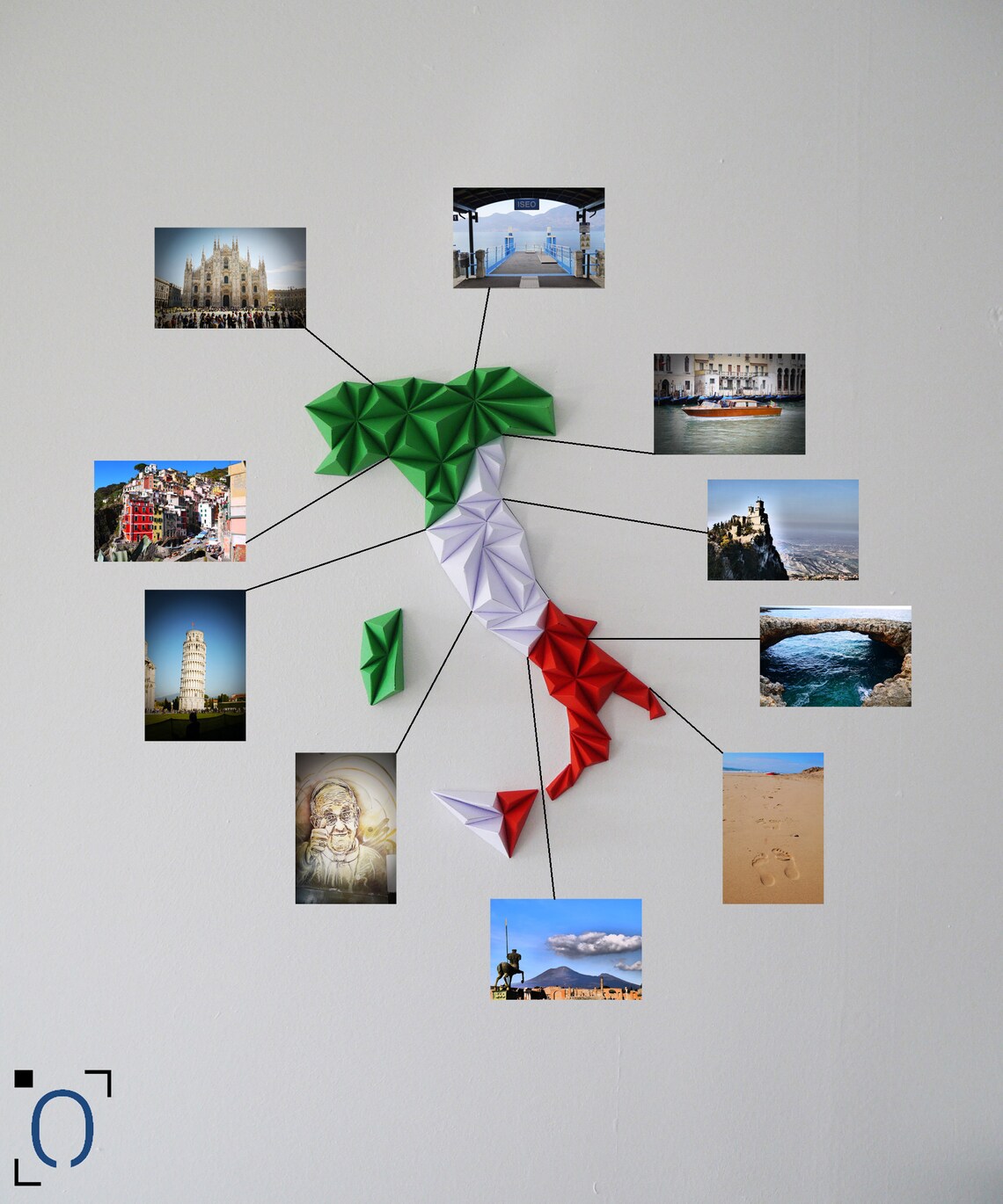 Kit Papercraft Italy 3D S/M Size Wall Decoration Made in - Etsy