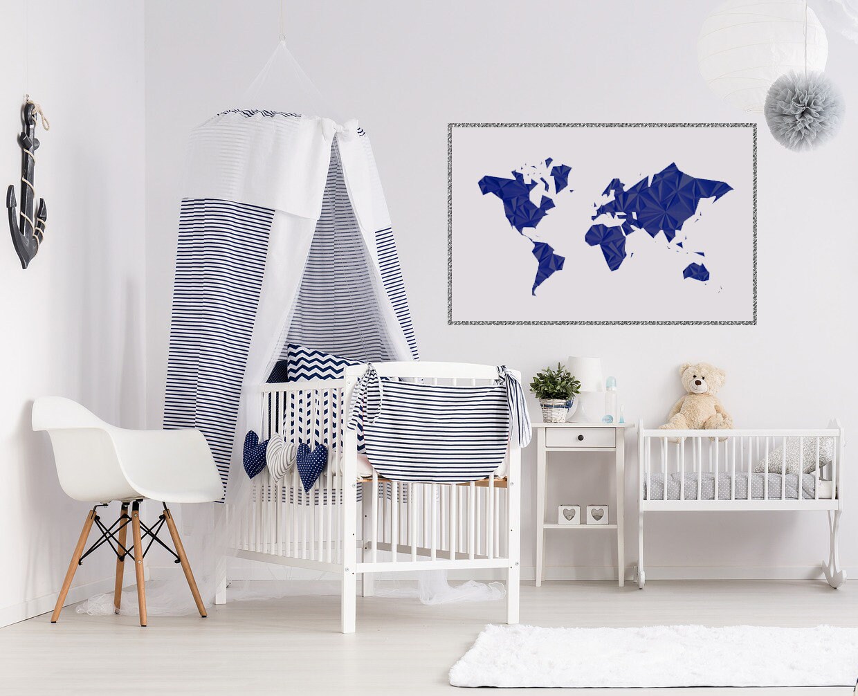 Kit Papercraft, World Map 3D Color at Choice S/M/L Size, Wall ...