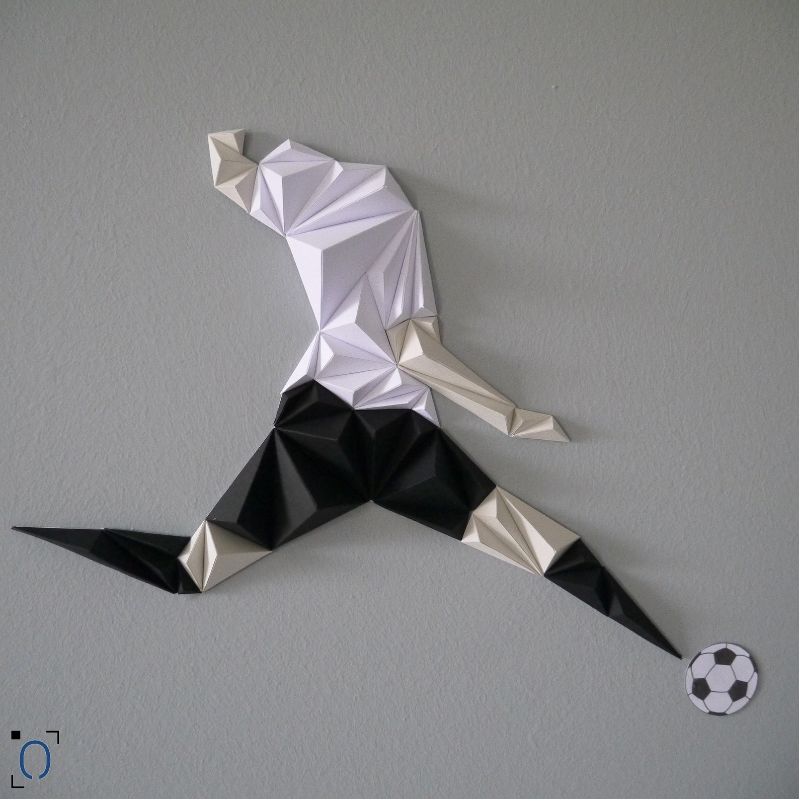 Kit Papercraft, Football Players, Wall Decoration, Made in France ...