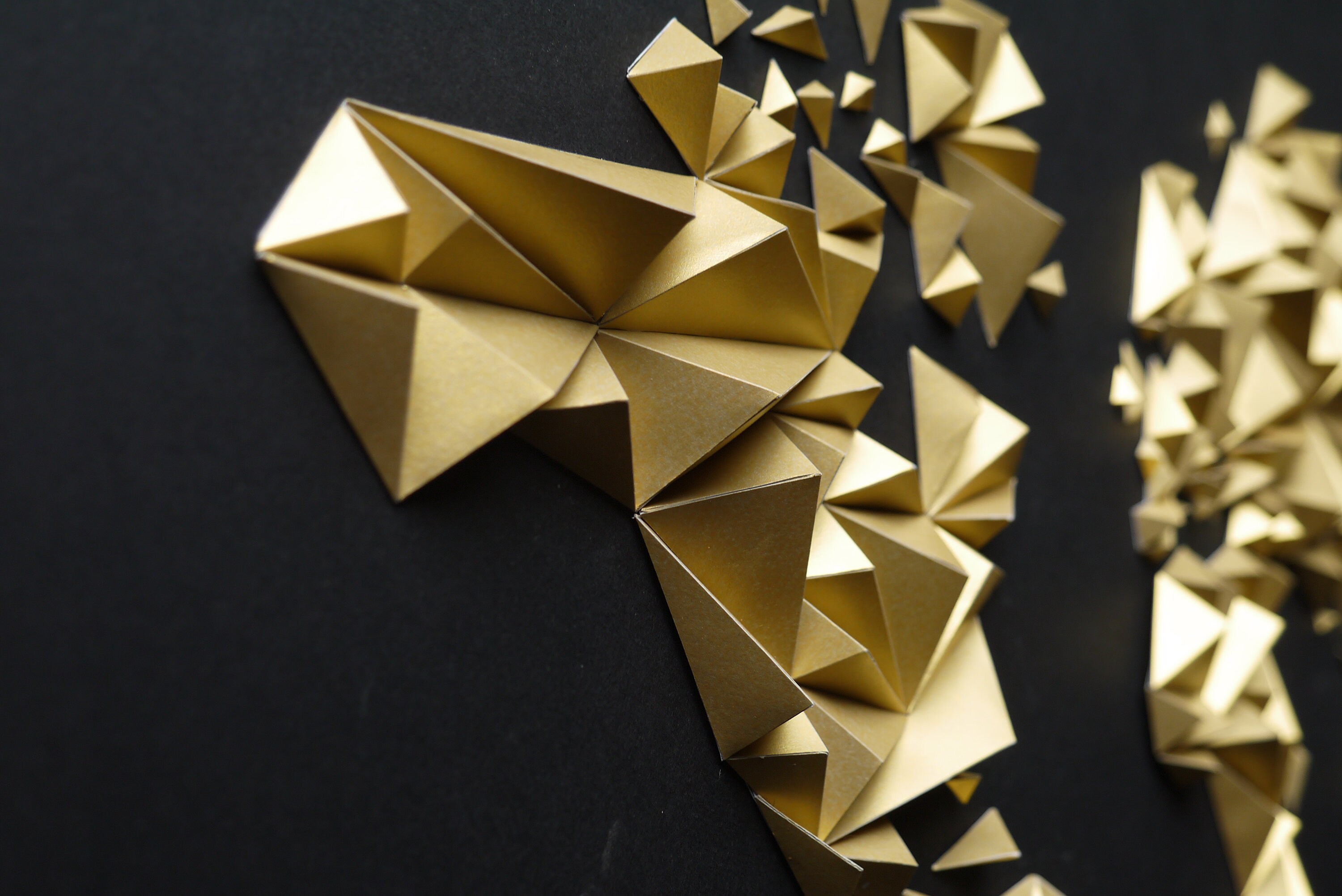 Kit Papercraft World Map 3D Gold/silver S/M/L Size Wall - Etsy