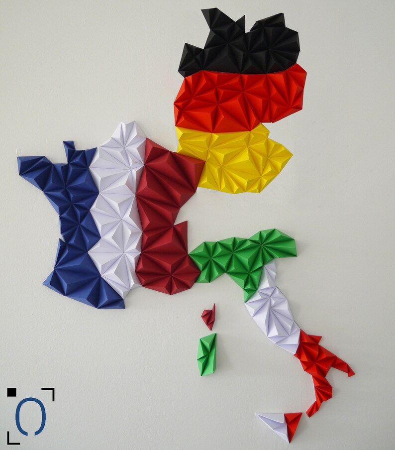 Kit Papercraft Germany 3D S/M Size Wall Decoration Made in - Etsy