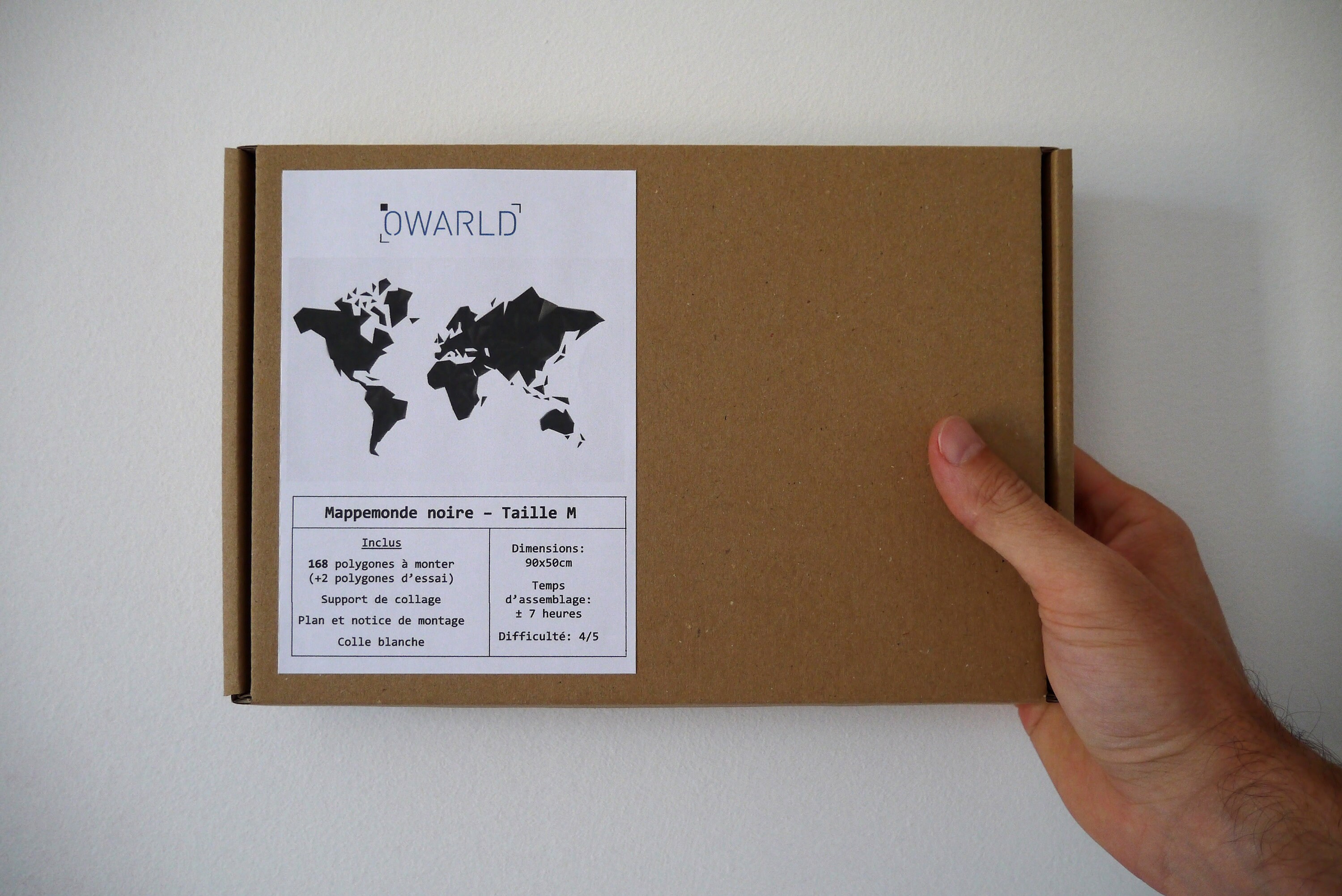 Kit Papercraft World Map 3D Black S/M/L Size Wall | Etsy