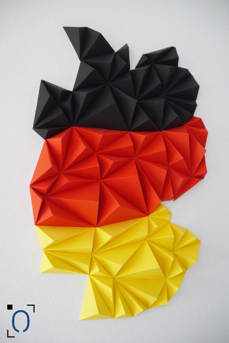 Kit Papercraft Germany 3D S/M Size Wall Decoration Made in - Etsy