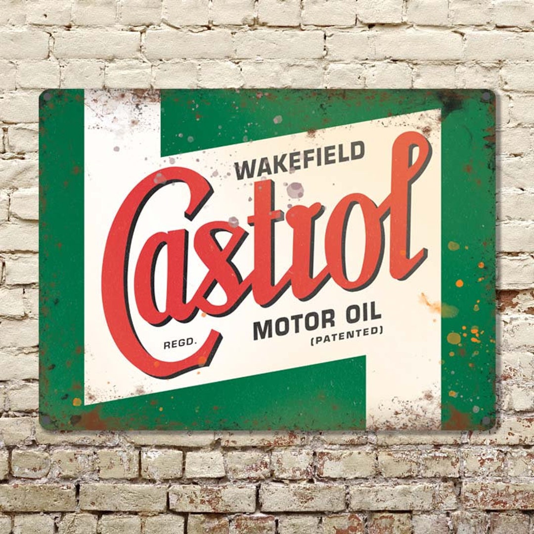 Castrol, Retro Metal Sign - Etsy