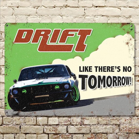 Drift Metal Sign for Man Cave Unique Gifts | Etsy