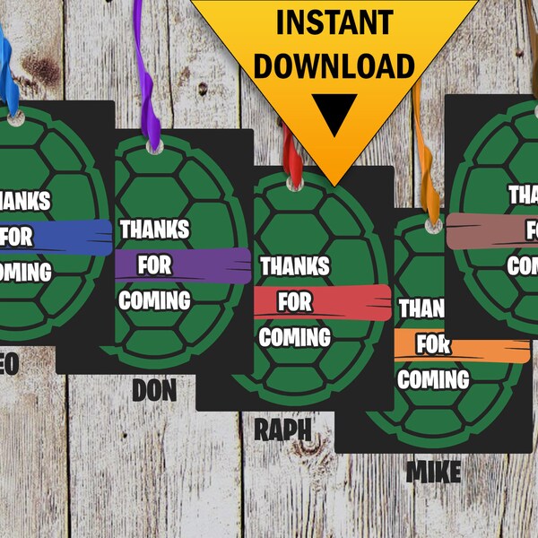 Ninja Turtle Favors - Etsy