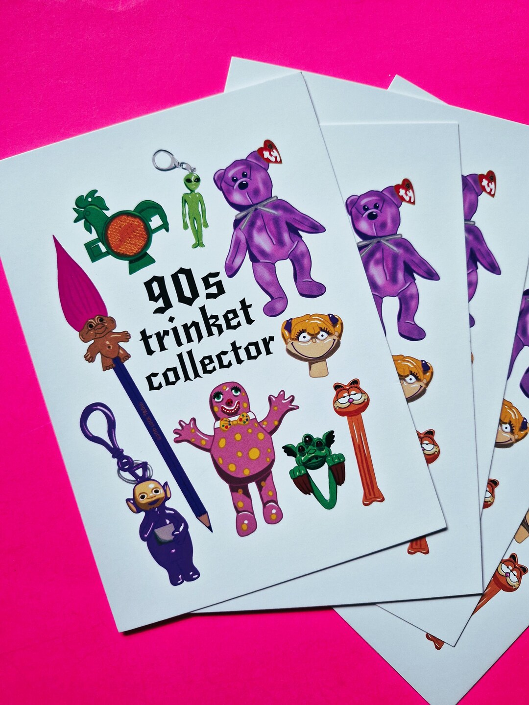 90s Trinket Collector A6 Postcard Print | 90s Kid Retro - Etsy