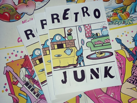 Retro Junk Zine Issue 1 70s 80s 90s Vibes Aesthetic Mixed | Etsy