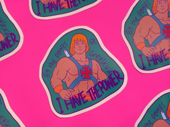 He-man Sticker 80s Kid Retro Vinyl Stickers Nostalgia 40th - Etsy