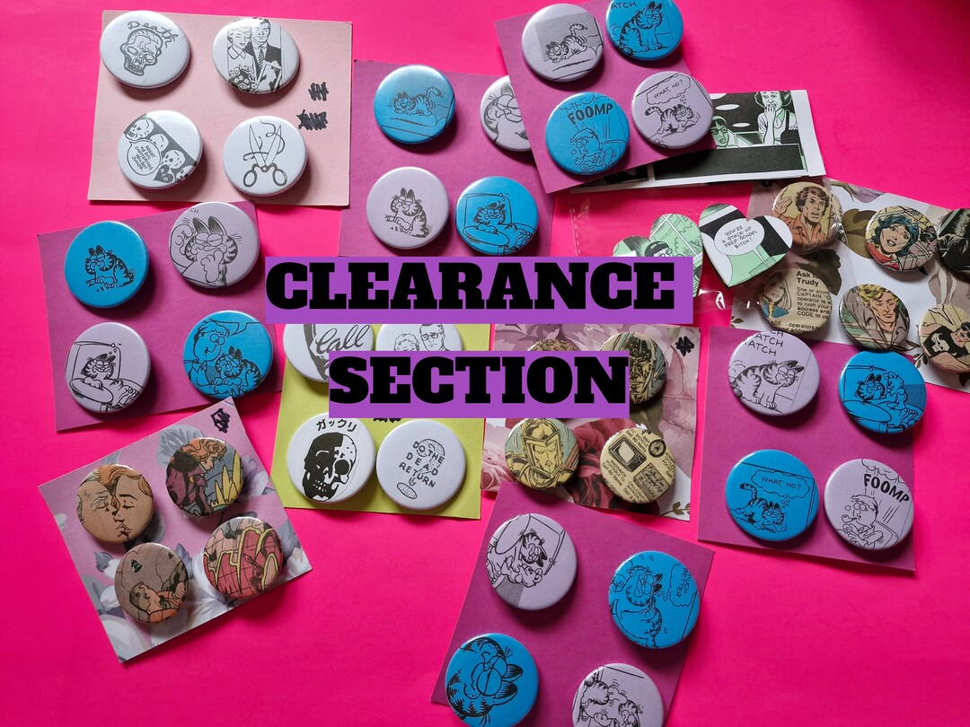 CLEARANCE SECTION | Badges Stickers Packs Sets Sale - Etsy UK